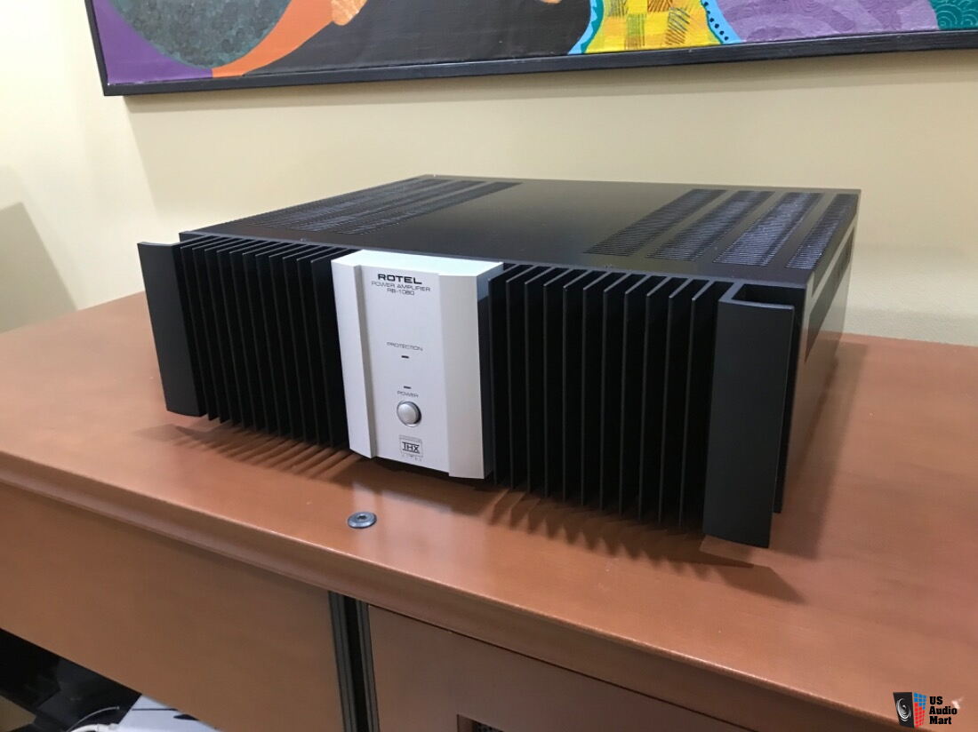 Rotel RB-1080 Silver 200 w/pc Stereo Power Amp with original box. Dual ...
