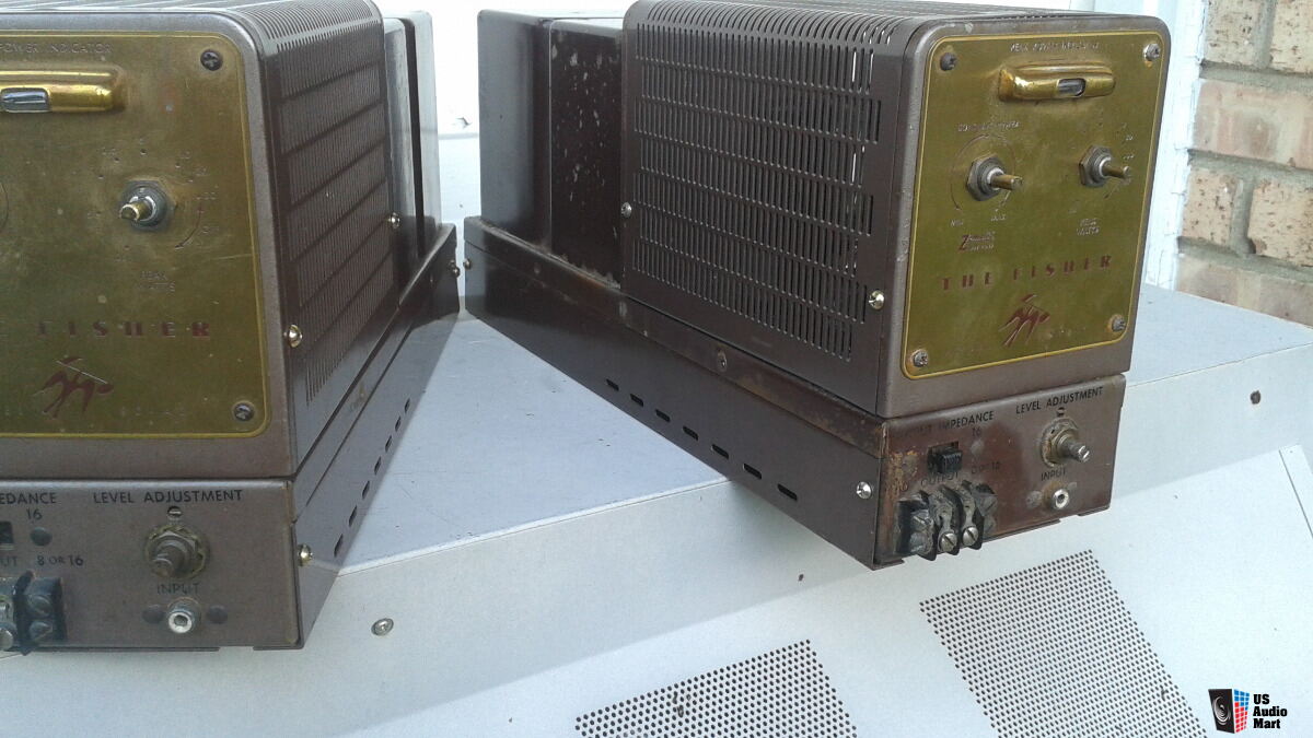 Fisher 80-AZ tube amps,pair,working,upgraded power supply,coupling caps ...