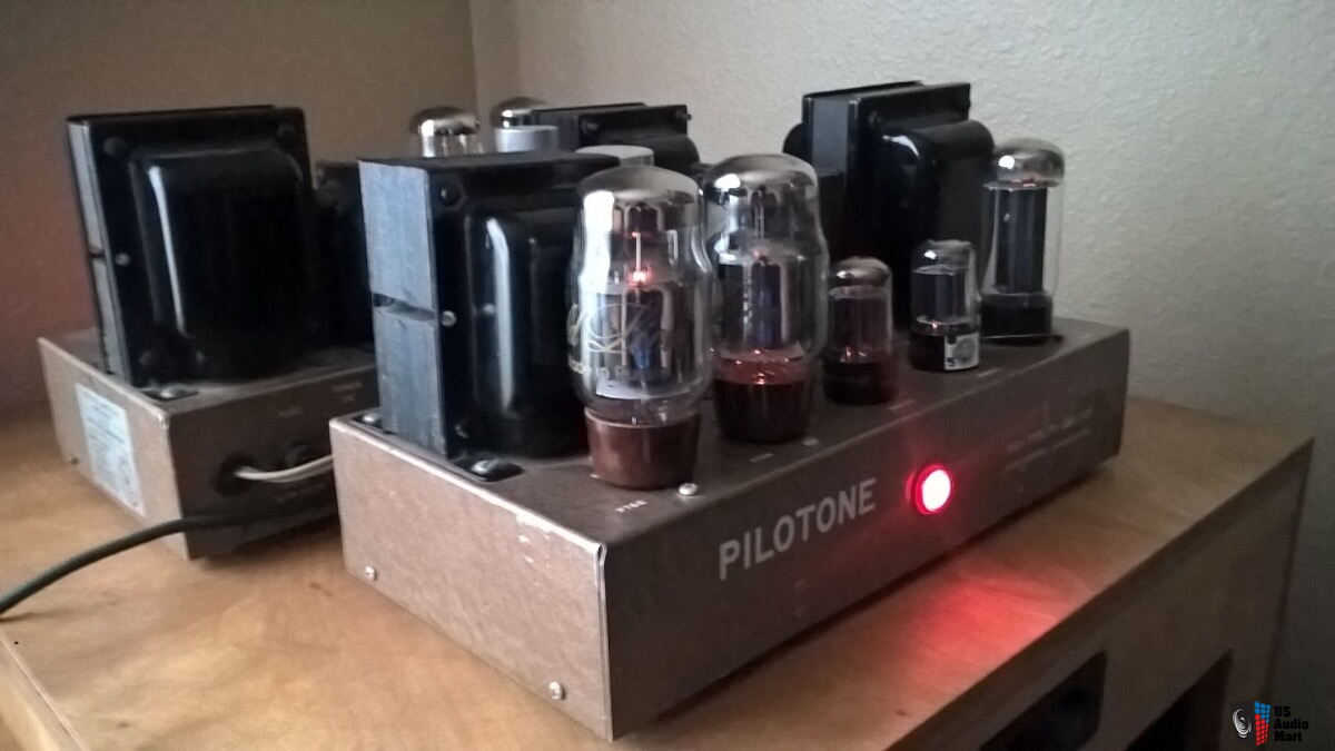 Pilot AA-901 amplifier pair "recapped" comes with extra tubes Photo ...