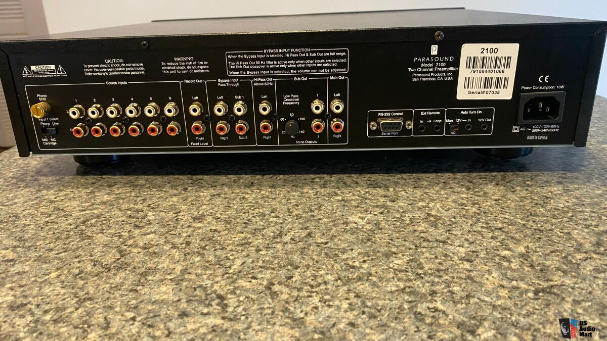 parasound new classic 2100 Preamp Photo #4298039 - US Audio Mart