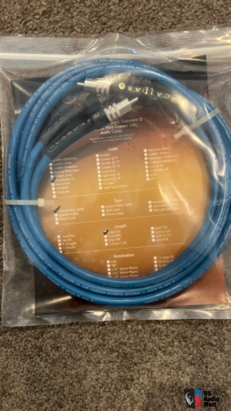 1-Pair Cardas AUDIO RCA 2M Quadlink-5C Cables For Sale - US Audio Mart