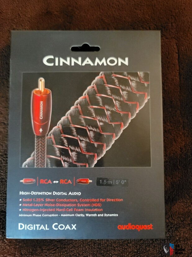 Audioquest 1.5m Digital Coaxial Cable - Cinnamon For Sale - US Audio Mart