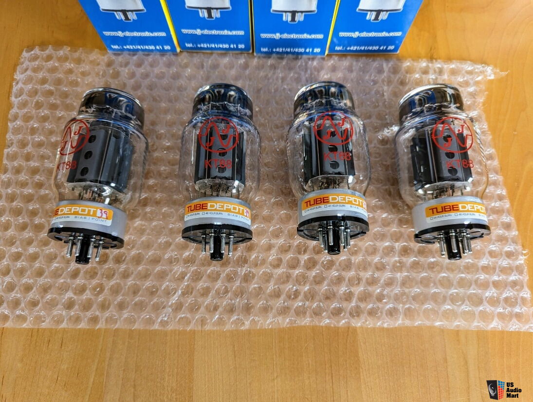 JJ KT88 matched quad - Two weeks old, less than 100 hours Photo ...