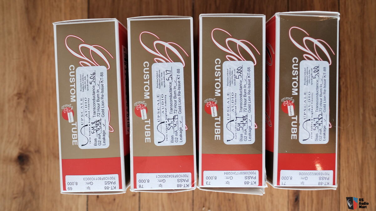 Genelex Gold Lion KT88 Tubes (Matched Quad) Photo #4302380 - UK Audio Mart