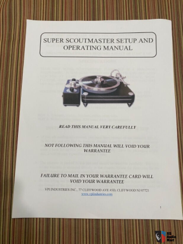 VPI ScoutMaster Turntable Base Photo #4303938 - US Audio Mart