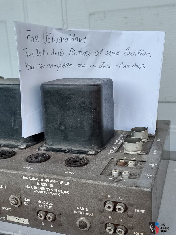 Bell 3D Stereo Integrated tube amp,working, use 6V6 tubes Photo ...