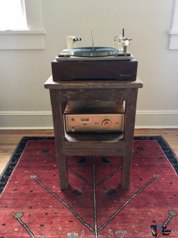 19th Century 2-Tier Painted Table as Audiophile Hifi Rack Turntable H ...