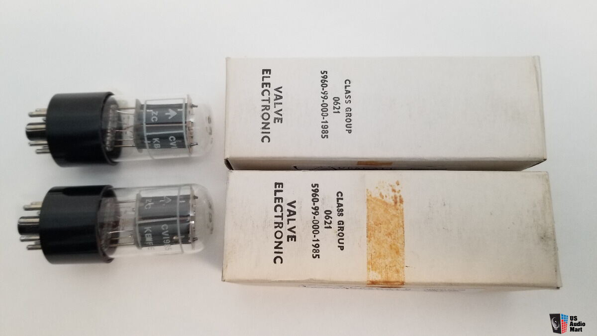 Two Brimar 6SL7/CV1985 tubes with original box. Graded low noise and ...