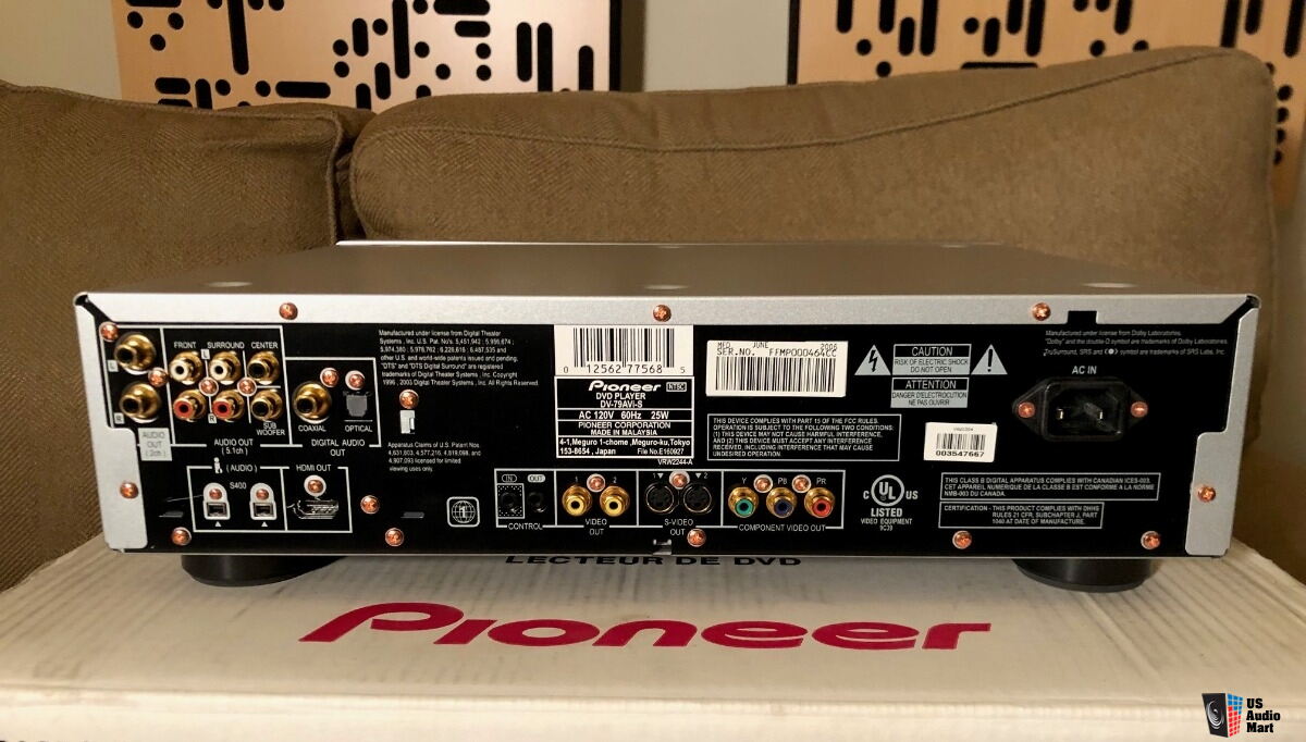 Pioneer Elite DV-79 AVI: Stereo & Multichannel SACD, DVD-A Player, CD ...
