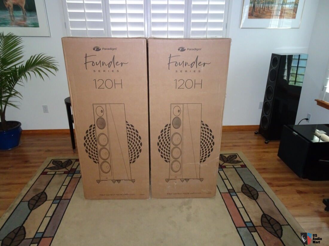 Paradigm Founder 120H Speakers Piano Black Photo #4330265 - US Audio Mart