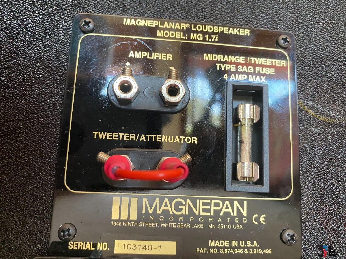 Magneplanar 1.7i Speakers - Spectacular Sound; Excellent Condition ...