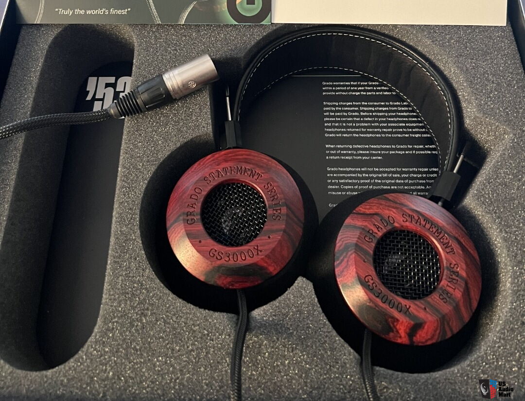 Grado GS3000x - Cocobolo - 4 Pin XLR - Updated Statement Series Photo ...