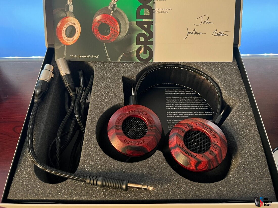 Grado GS3000x - Cocobolo - 4 Pin XLR - Updated Statement Series Photo ...