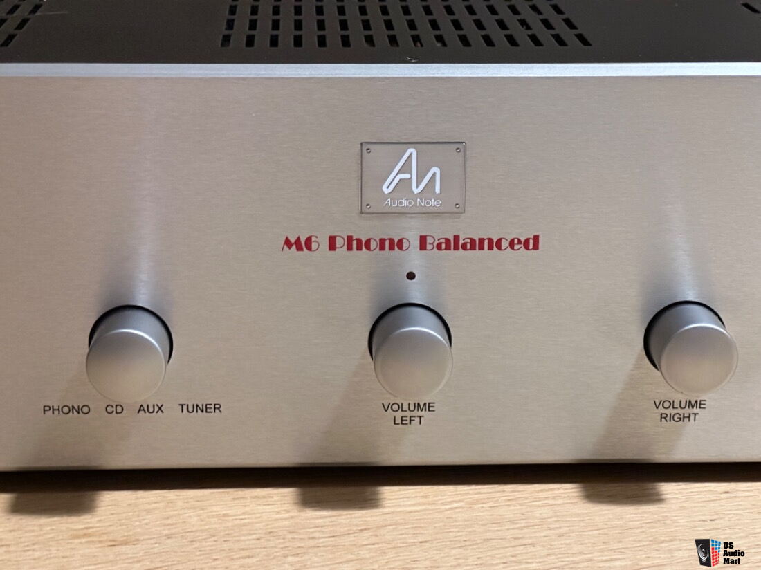 Audio Note UK M6 Phono Balanced CD Input Tube Level 4 Preamplifier ...