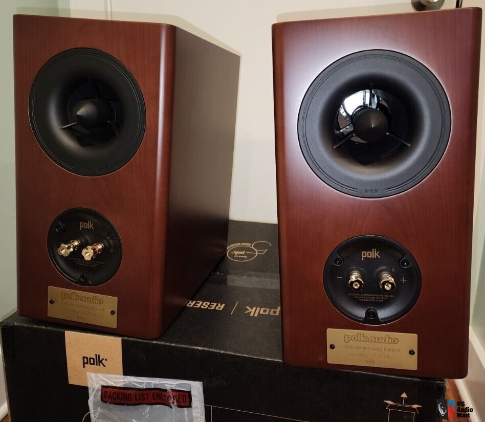 Polk Audio R200ae speakers - real wood cherry - 50th Matt Polk limited ...