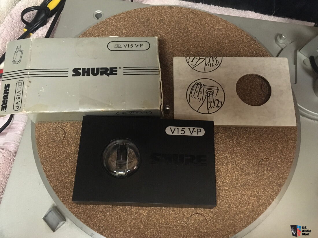 Shure V15V-P P mount cartridge w/box and original stylus. re-tipper ...