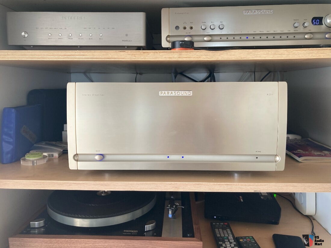 Parasound A 21+ Halo Stereo Power Amplifier - Silver - Mint Photo ...
