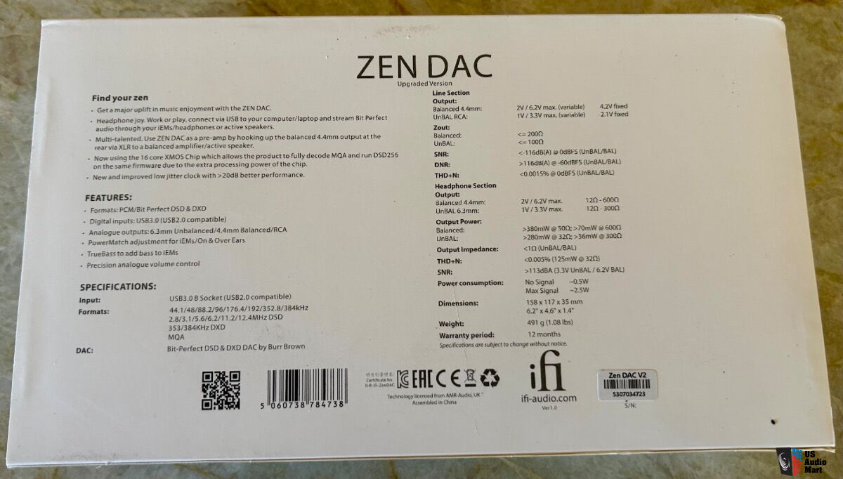 iFi audio Zen DAC v2 - New - Free Shipping Photo #4346355 - US Audio Mart