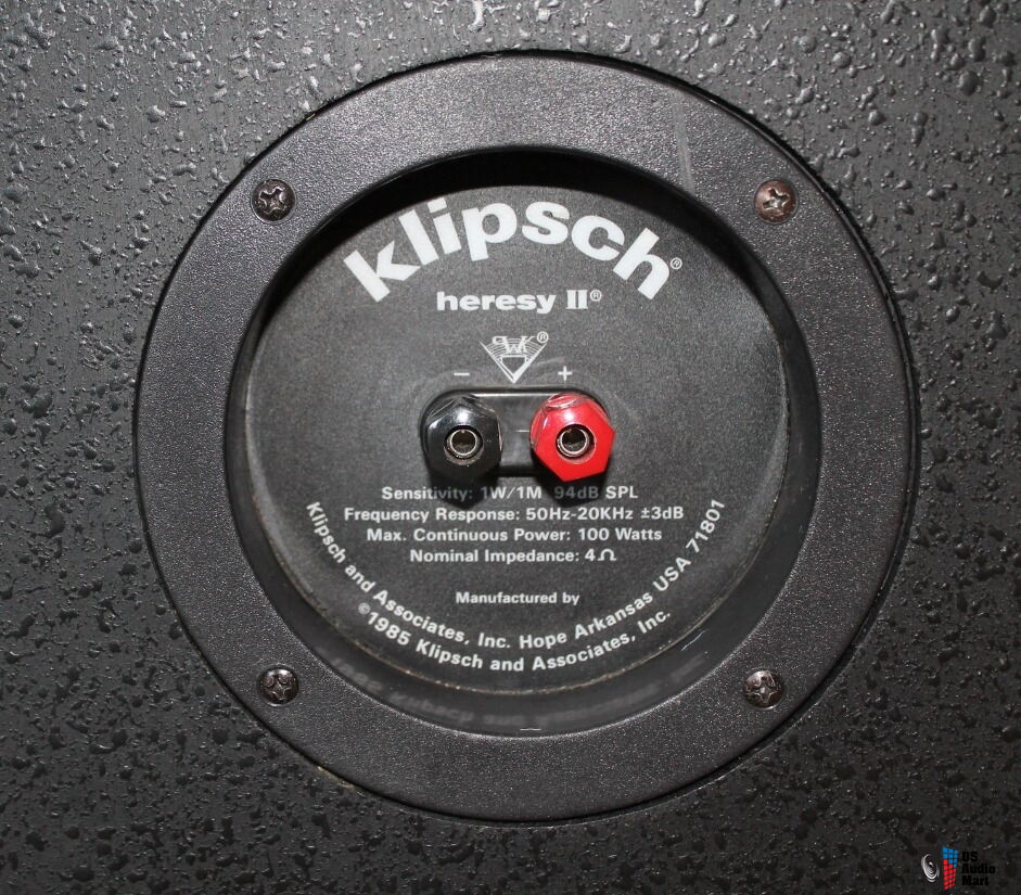 Klipsch Heresy II speakers in walnut - Crites x-overs - Local p/up only ...