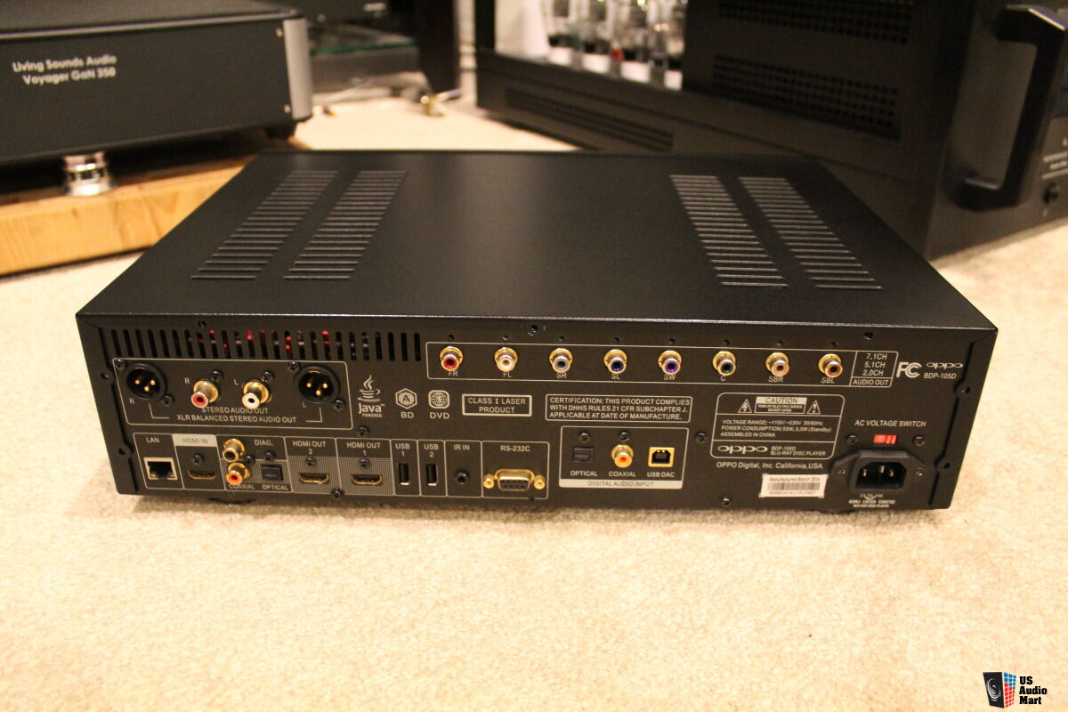 Oppo BDP-105D Ultimate Edition CD SACD Player with REF Power Supply ...