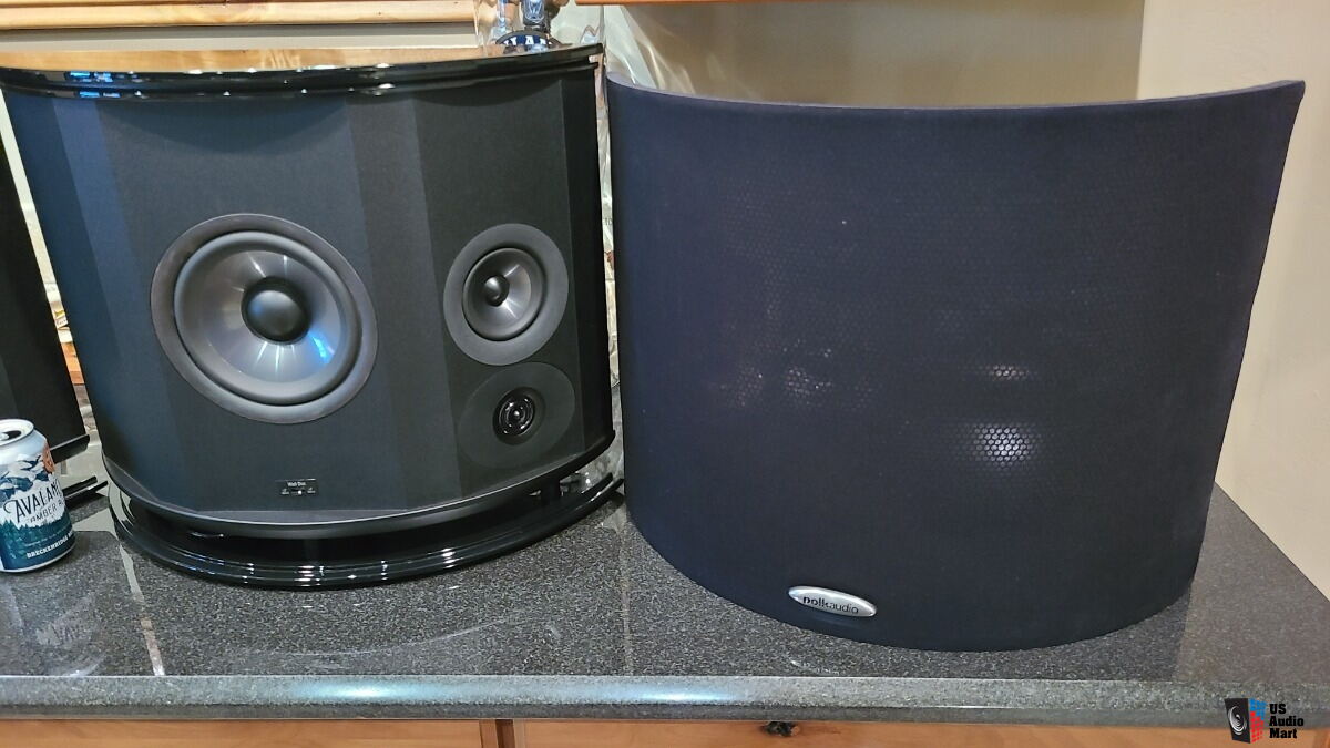 Polk Audio LSIM702FX surround speakers gorgeous piano black high end ...