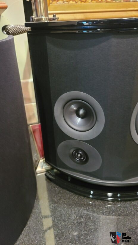 Polk Audio LSIM702FX surround speakers gorgeous piano black high end ...