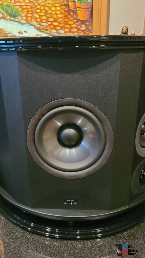 Polk Audio LSIM702FX surround speakers gorgeous piano black high end ...