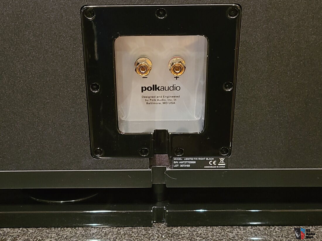 Polk Audio LSIM702FX surround speakers gorgeous piano black high end ...