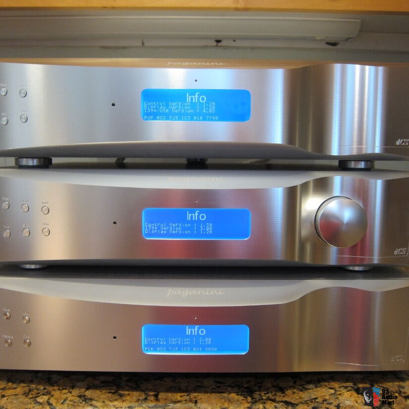 dCS Paganini 4 box Silver Stack - CD/SACD Transport, DAC, Upsampler ...