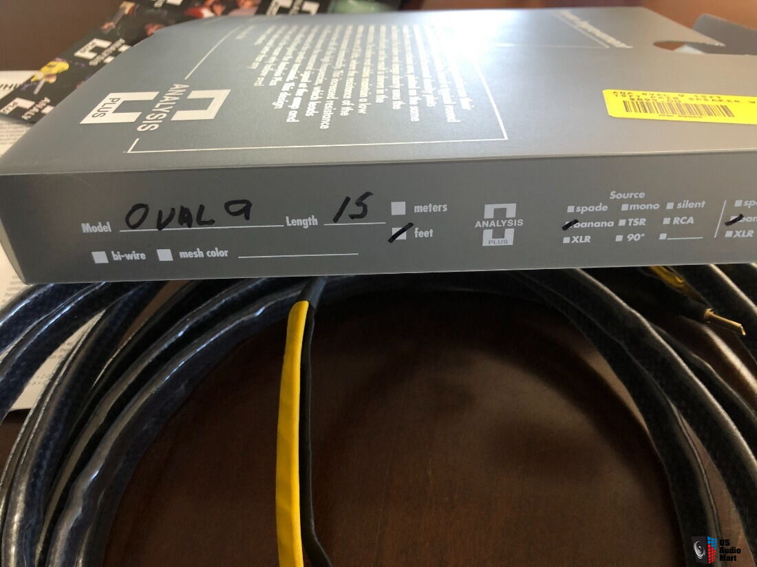 Analysis Plus Oval 9 15 feet bananas Photo #4357216 - US Audio Mart