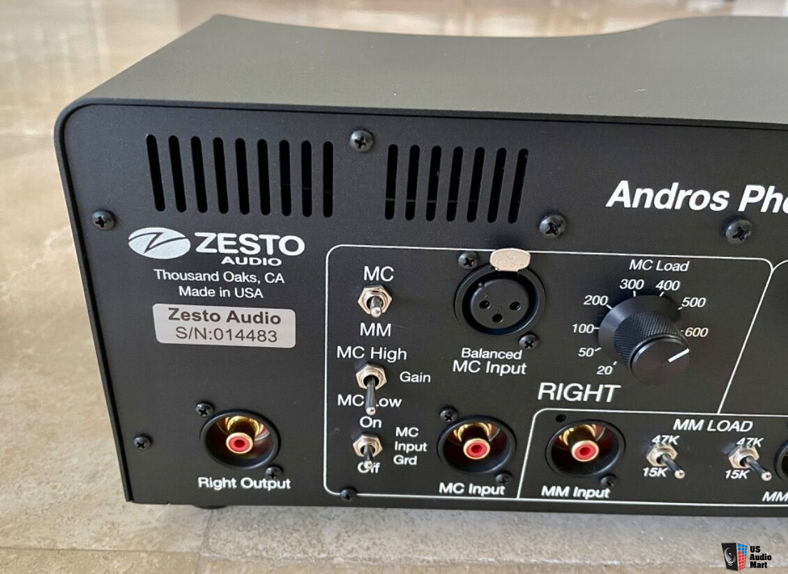 Zesto Audio Andros II Tube Phono-stage MC/MM Phono Preamplifier with ...