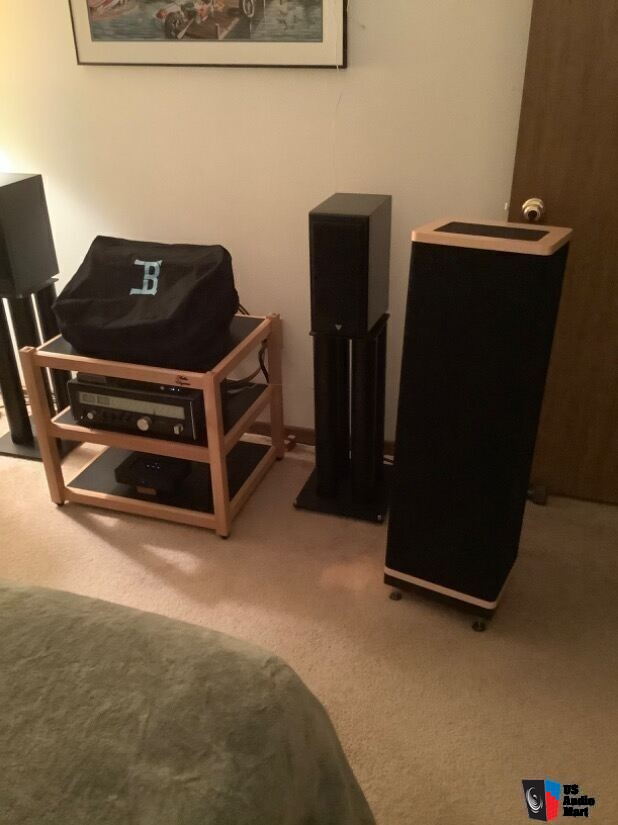 Vandersteen 1Ci Loudspeakers Maple & Black w/ SA Stands - 1 Owner ...