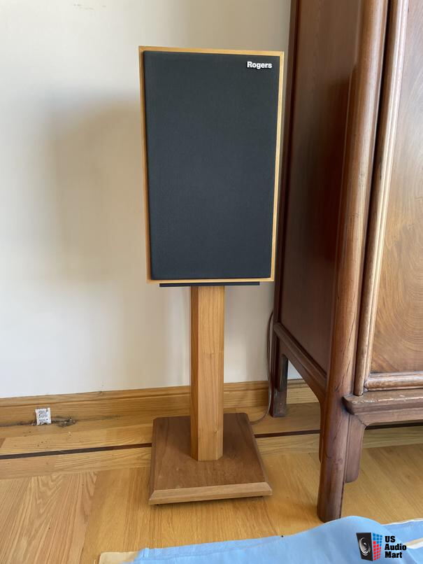 Original Rogers LS5/9 BBC Speakers with matching wood stands Photo ...