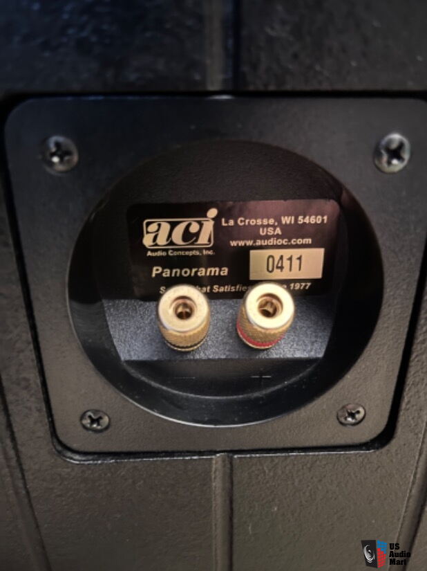 Audio Concepts ( ACI ) Panorama speakers, black/maple - excellent ...