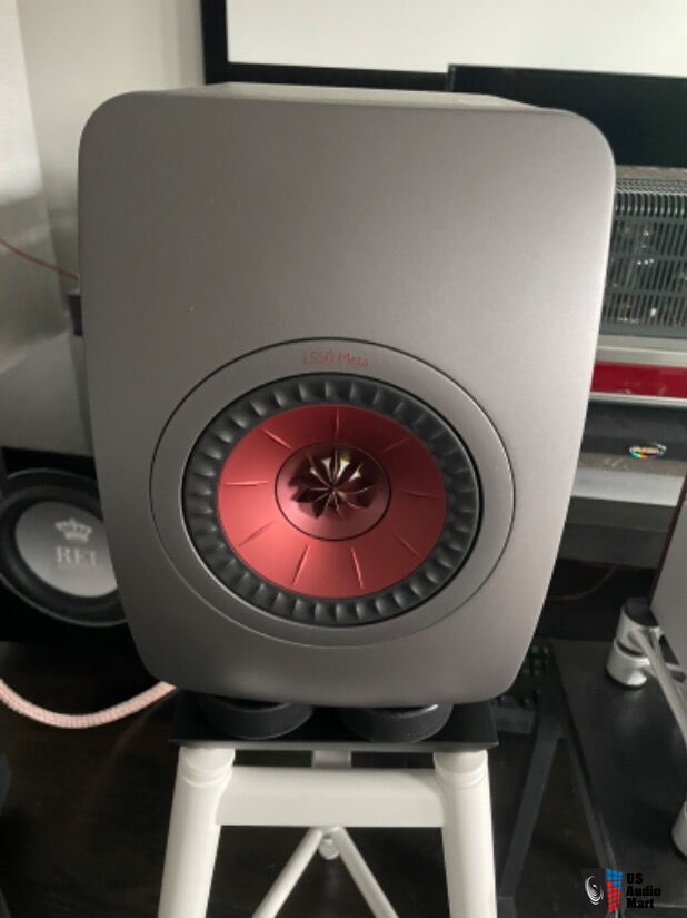 Kef meta ls50 grey/red Photo #4363293 - US Audio Mart