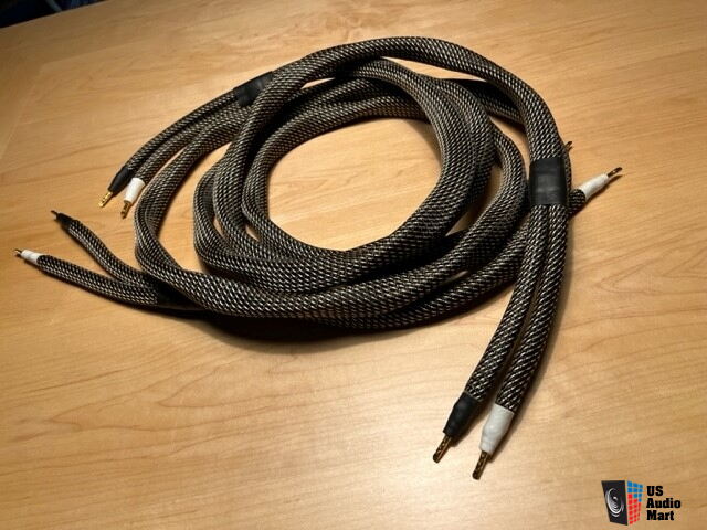 NRG Custom Cables 6:6 speaker cable, 7.5', gold banana plugs Photo ...