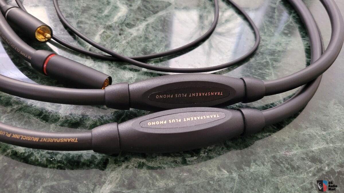 Transparent Audio Plus Phono Cables RCA 1 Meter Generation 5 Photo ...