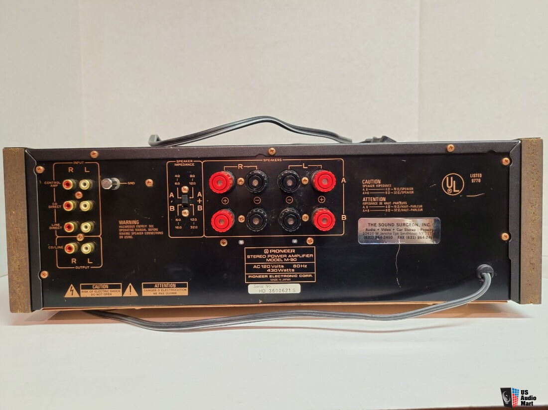 Pioneer M-90 Reference Power Amplifier Photo #4383613 - UK Audio Mart