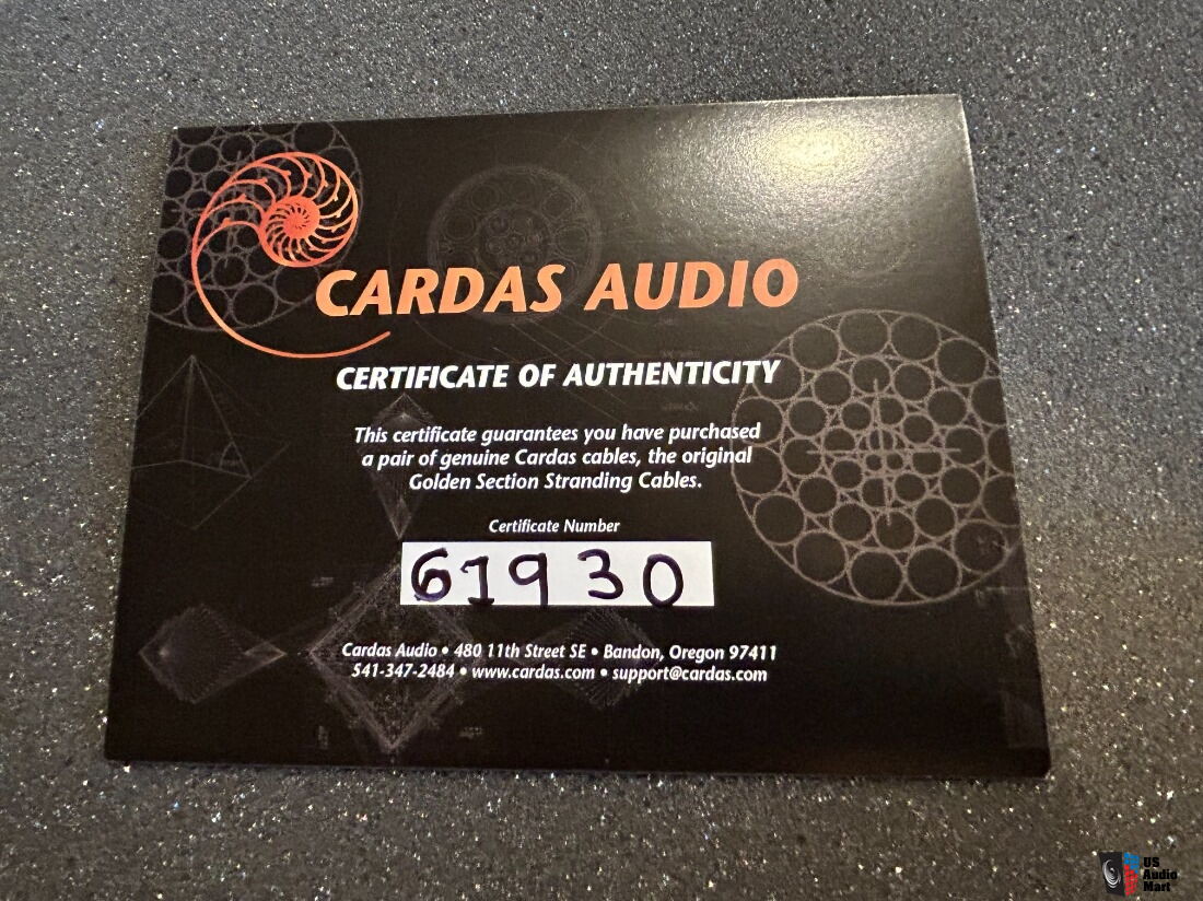 Cardas Clear Reflection RCA Interconnects - (1) Pair Photo #4385153 ...