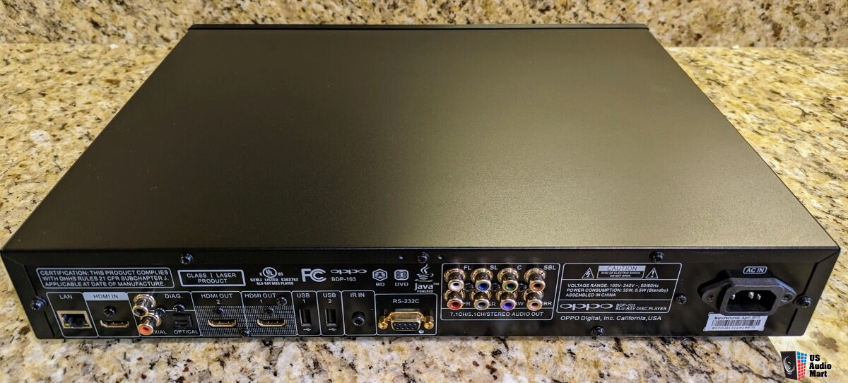 OPPO BDP-103 Universal Disc Player (CD/SACD/DVD) Photo #4385249 - US ...