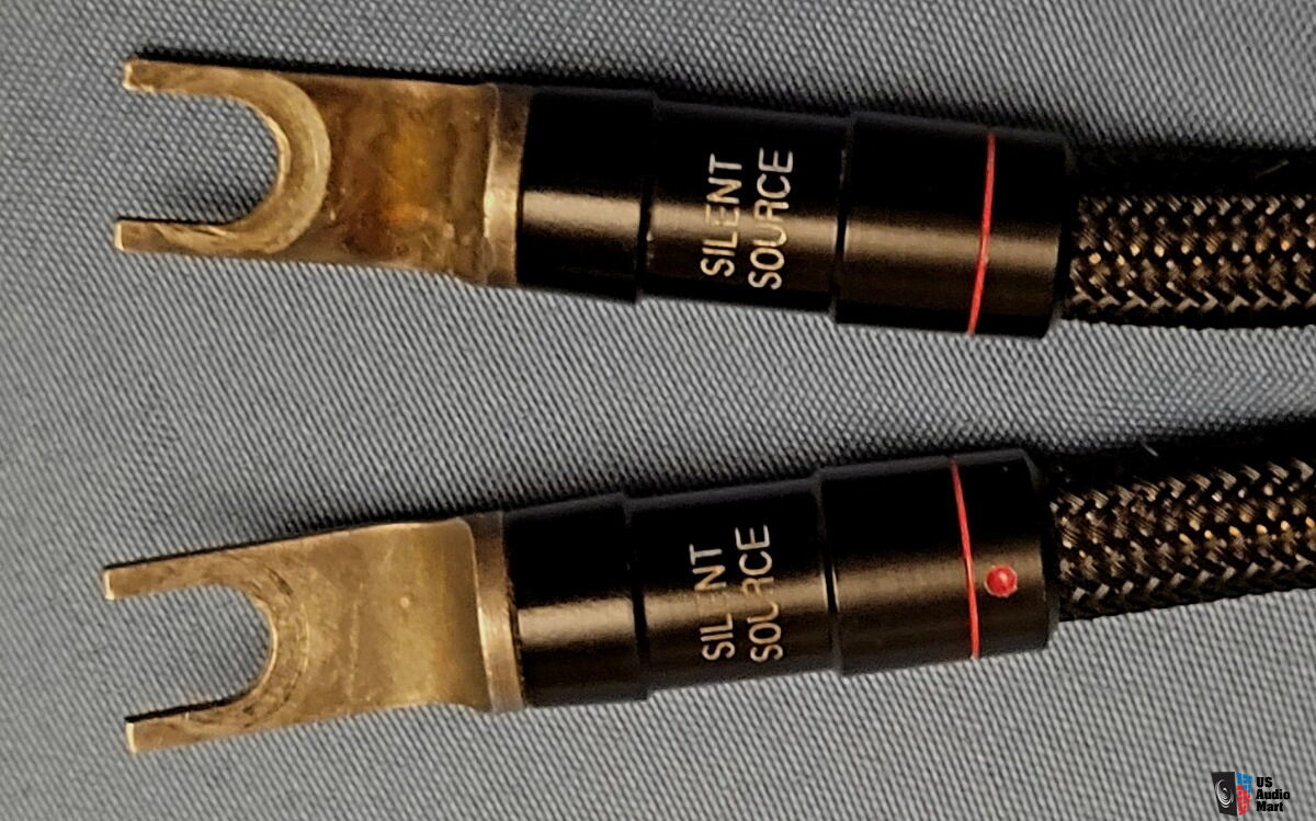 Silent Source 8 ft Speaker Cable Set Silver Spade Photo #4388172 - US ...