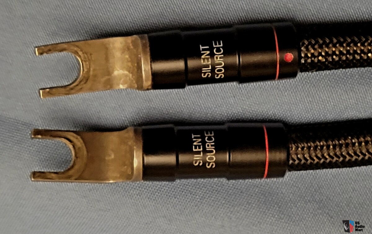 Silent Source 8 ft Speaker Cable Set Silver Spade Photo #4388172 - US ...