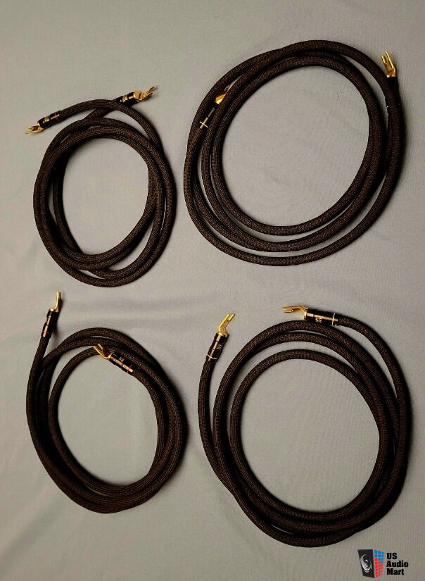 Silent Source 8 ft Speaker Cable Set Gold Spade Photo #4388192 - US ...