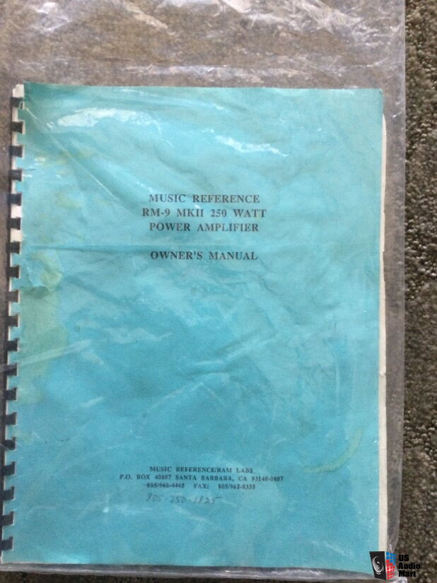 Music Reference RM9 MKII (reconditioned by Roger Modjeski in 2017 ...