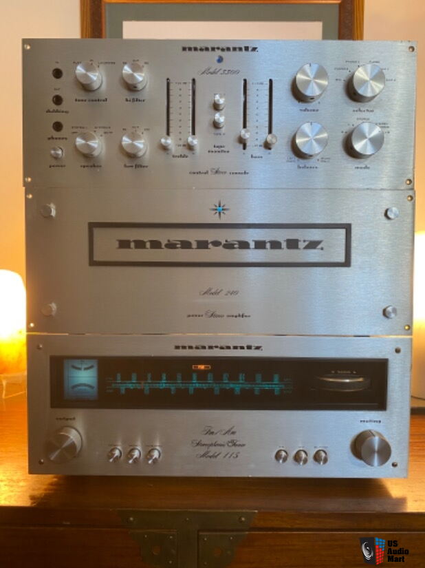 Marantz 240 amp, 3300 preamp, and 115 tuner all freshly restored Photo ...