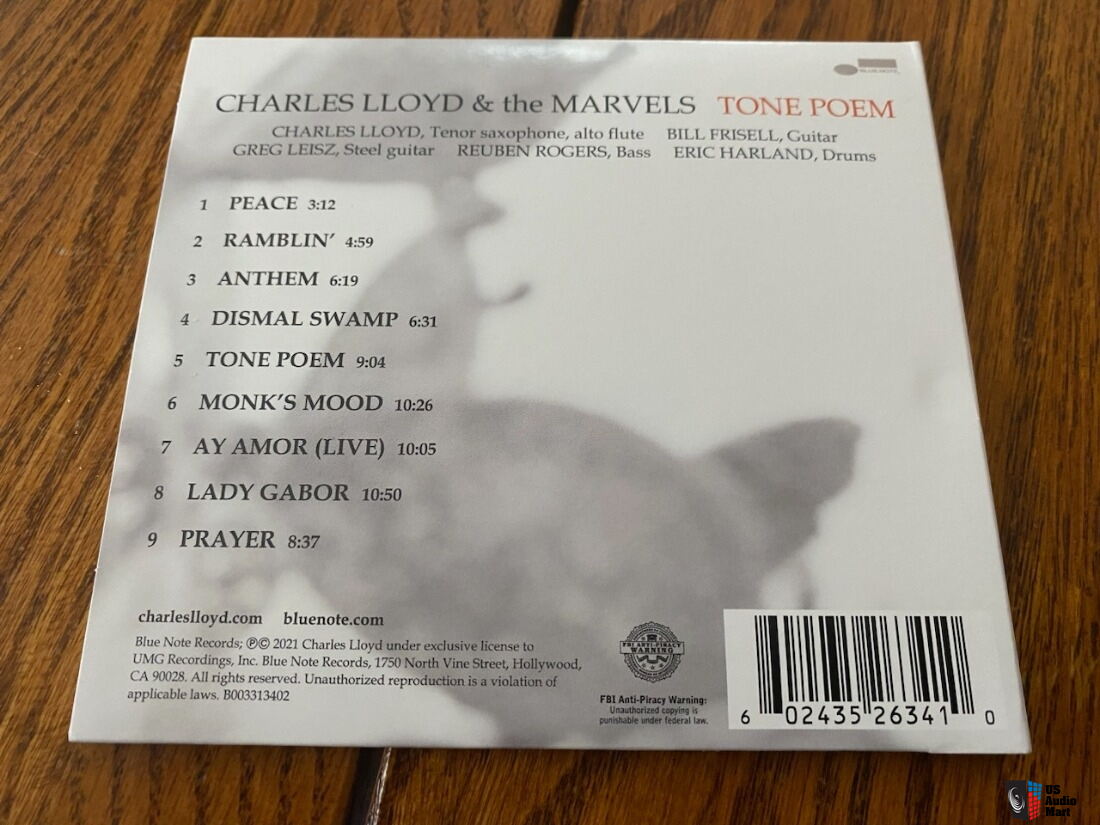 Charles LLoyd- Tone Poem newer CD release from Blue Note/Tone Poet ...