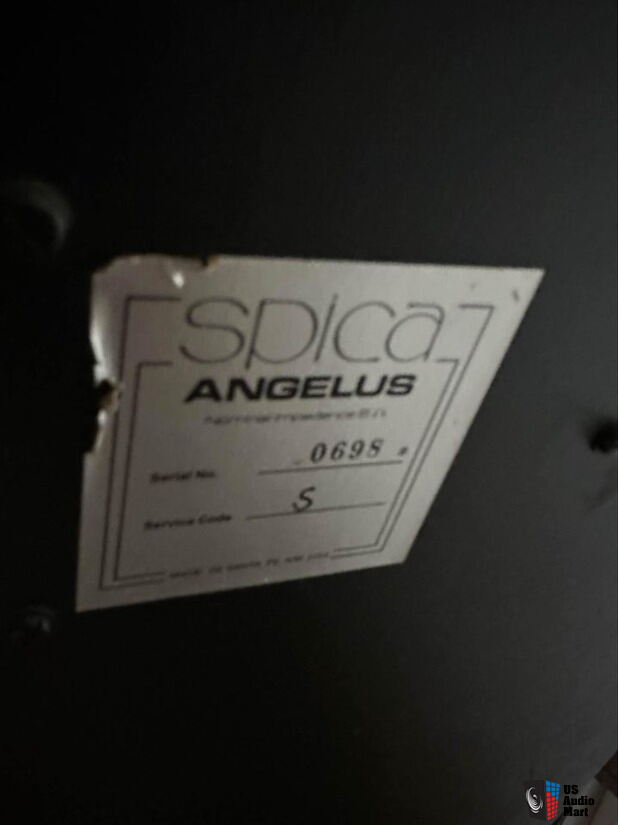 Spica Angelus Speakers (PLEASE READ) Photo #4402450 - US Audio Mart