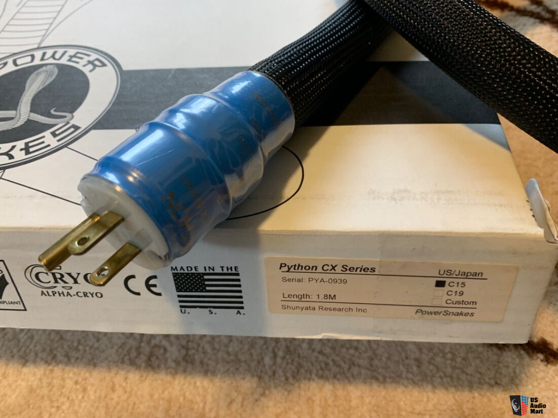 Shunyata Python Helix CX 1.8m C15 / Pending for Jim Photo #4403198 - US ...