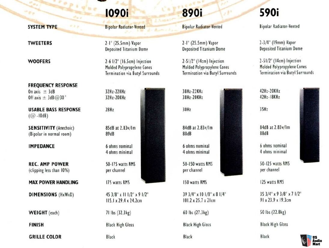 Mirage M-1090i and M-590i speakers FS Photo #4403651 - US Audio Mart