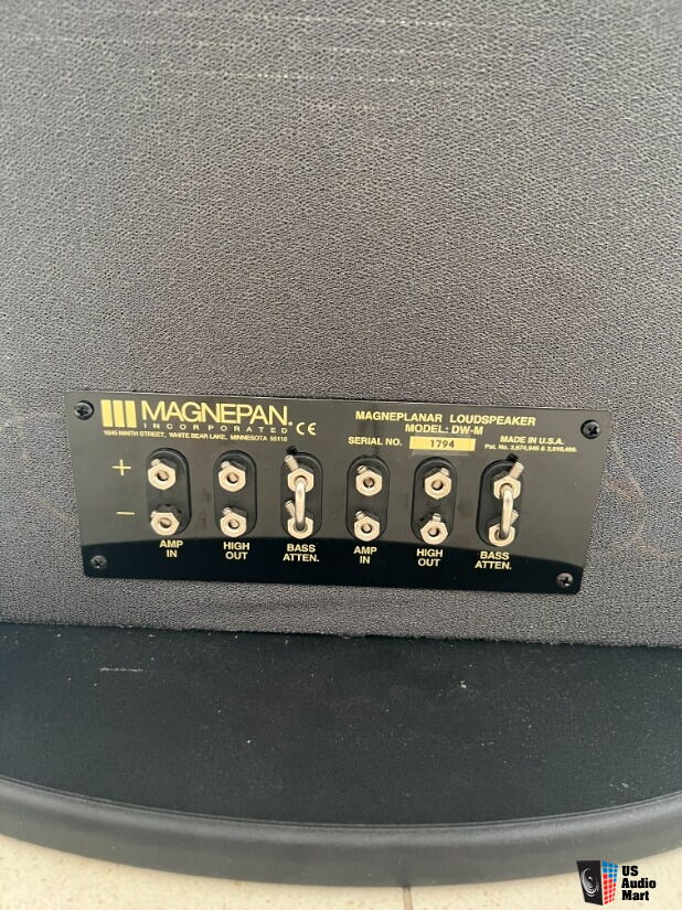 Magnepan Mini Maggie Speaker System Original Owner Still under Warranty ...